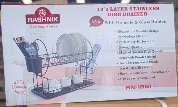 18INCHES RASHNIK ANTI RUST DISH DRAINER – Deseniam Store
